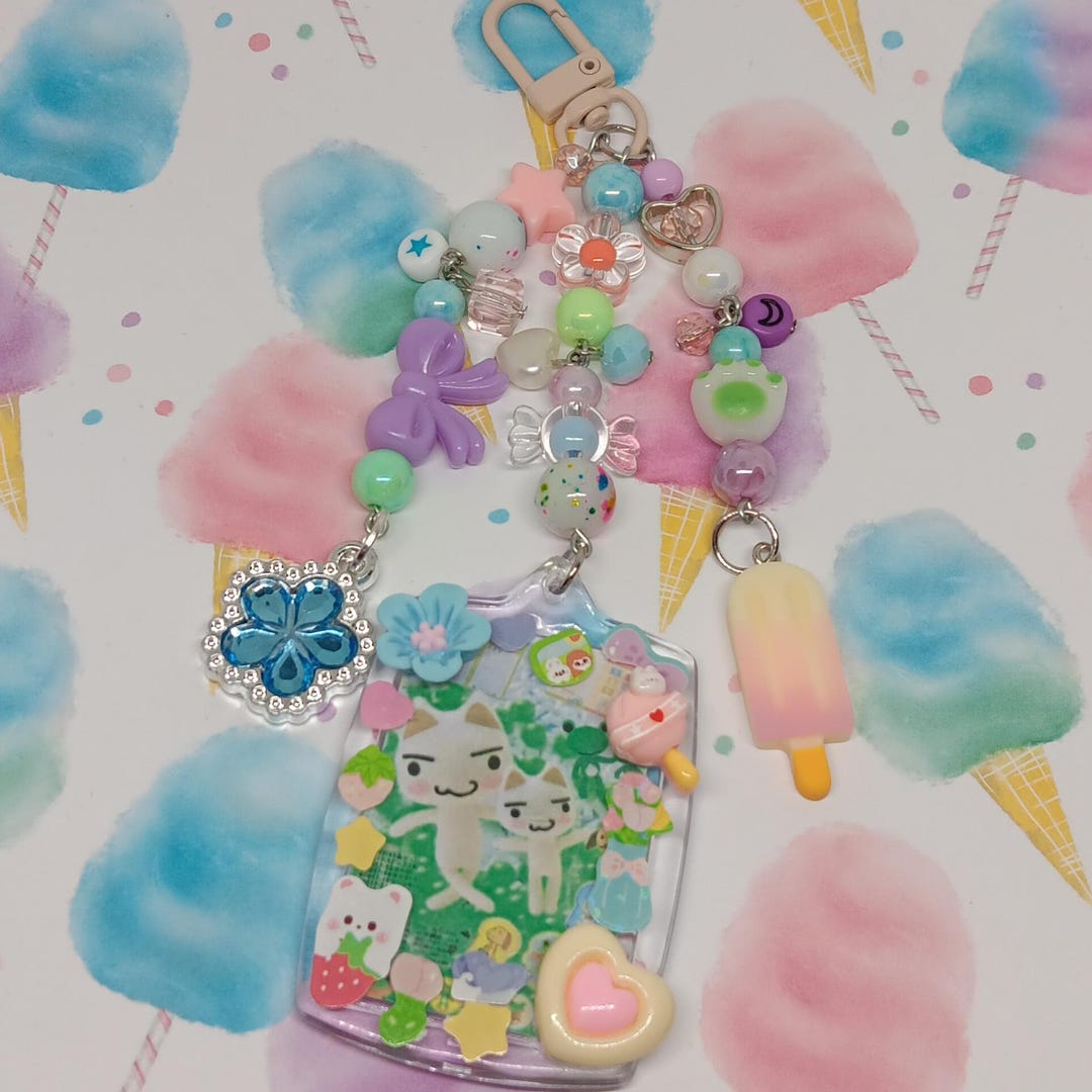 Toro Inoue Keychain Cluttercore Japanese Mascot Deco Beaded Bag or ...