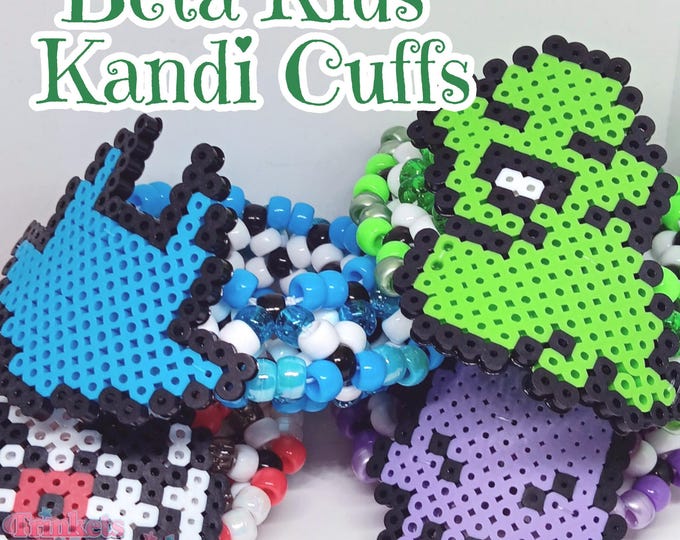 Beta Kids Kandi Cuffs - Homestuck Perler, Scene Beaded Jewelry ...