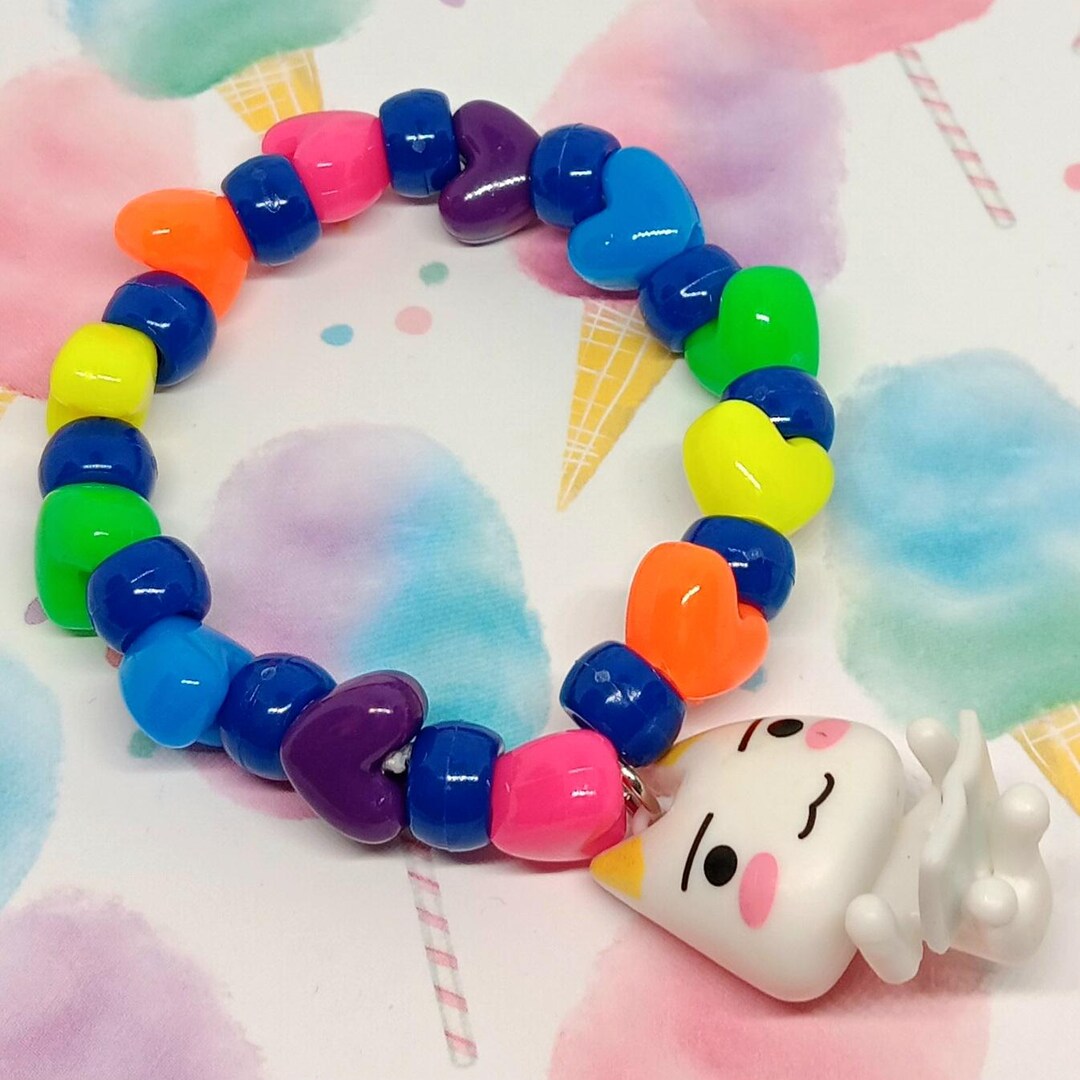 Toro Inoue Bracelet Pastel Rainbow Kandi Cat Cute Japanese Y2K 2000s ...