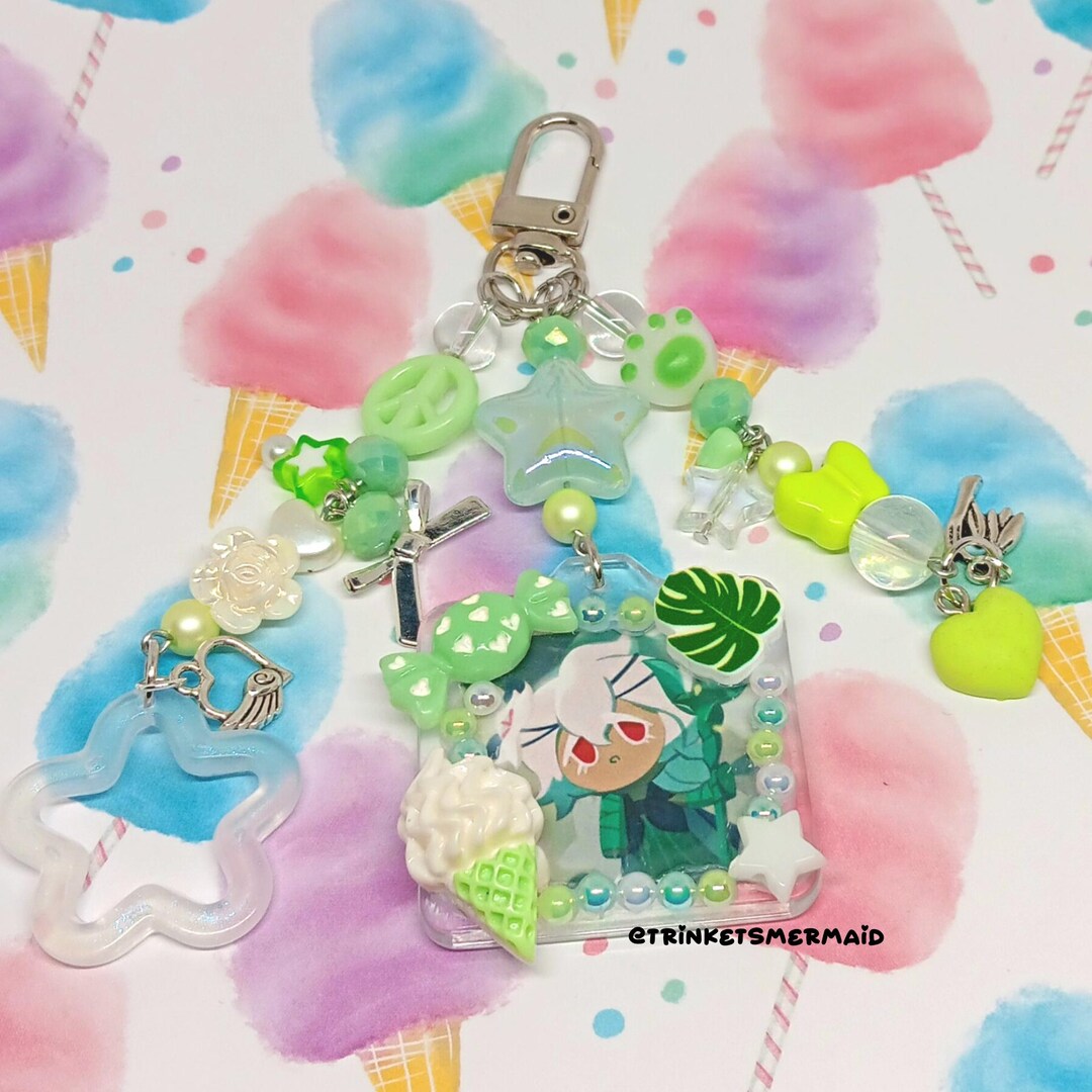 White Lily Cookie Keychain - CRK Game Kawaii Character Cluttercore ...