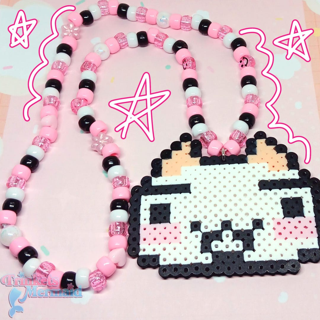Toro Inoue Perler Kandi Necklace - Webcore Meme Pendant, Playstation ...