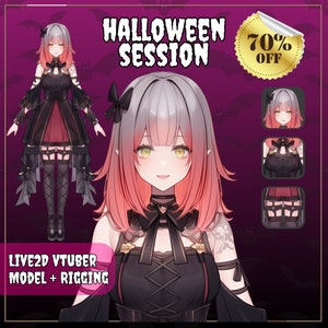 CUSTOM Vtuber Model for Commercial Use, Vtuber Character, Live 2D ...