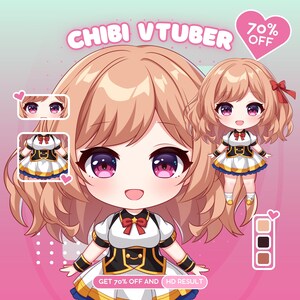Custom Chibi Vtuber Model | Chibi Vtuber, Pngtuber, Vtuber Assets ...
