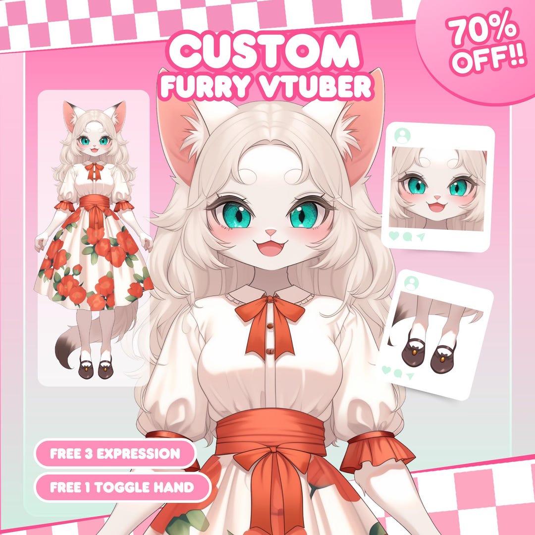 Custom Live2d Furry Vtuber Model | Vtuber Avatar | Vtuber Commission ...