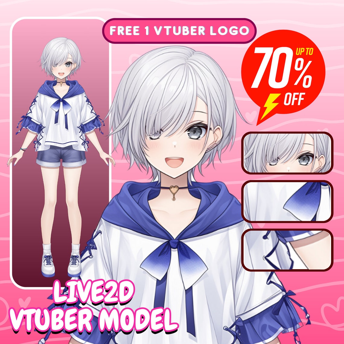 CUSTOM LIVE2D VTUBER MODEL Vtuber Model, Vtuber, Custom Vtuber Model, Live2d Model, Custom ...