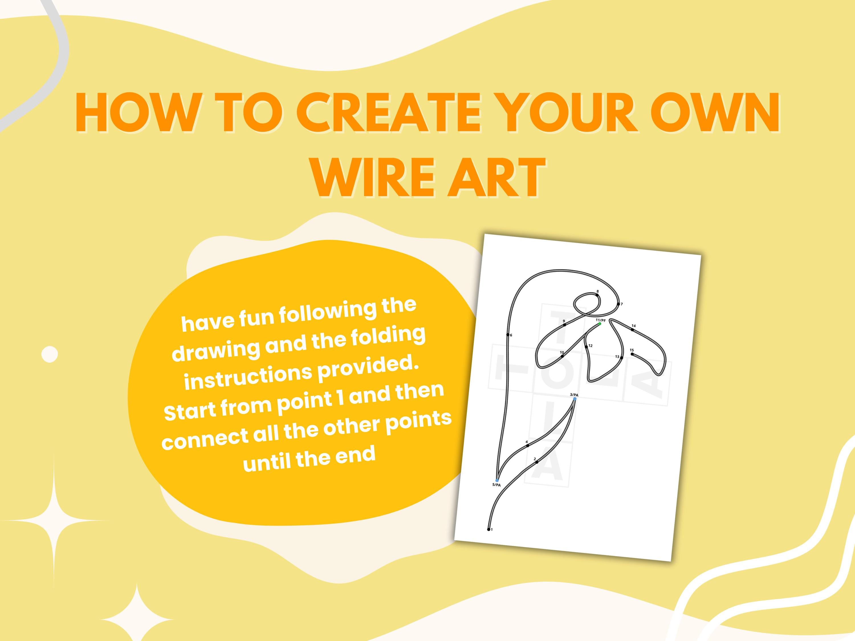 Garden2 Wire Craft Templates, DIY Craft Ideas, Bending Guide, Knitting ...