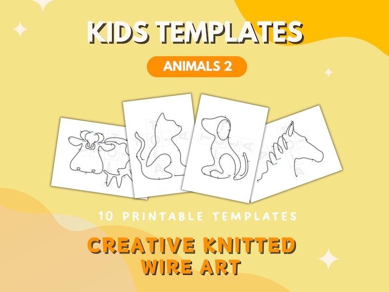 Animal Wire Art Templates: DIY Bending Guide (PDF Pattern) - Etsy