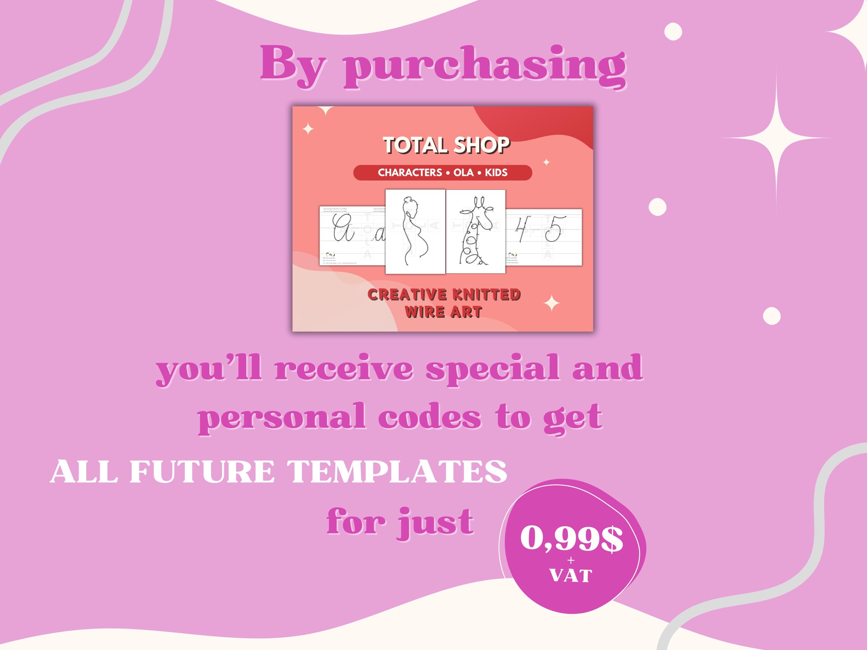 Musical Instrumental Wire Craft Templates, Bending Guide, Knitting ...