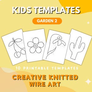 Garden2 Wire Craft Templates, DIY Craft Ideas, Bending Guide, Knitting ...