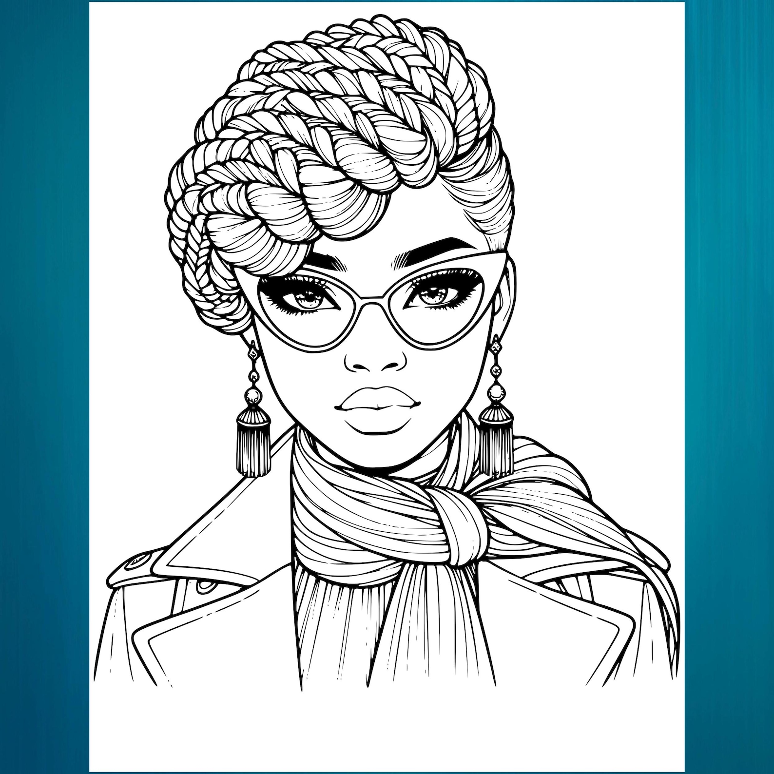 60 Black Women Coloring Pages: Afro Style Art (digital Download) - Etsy