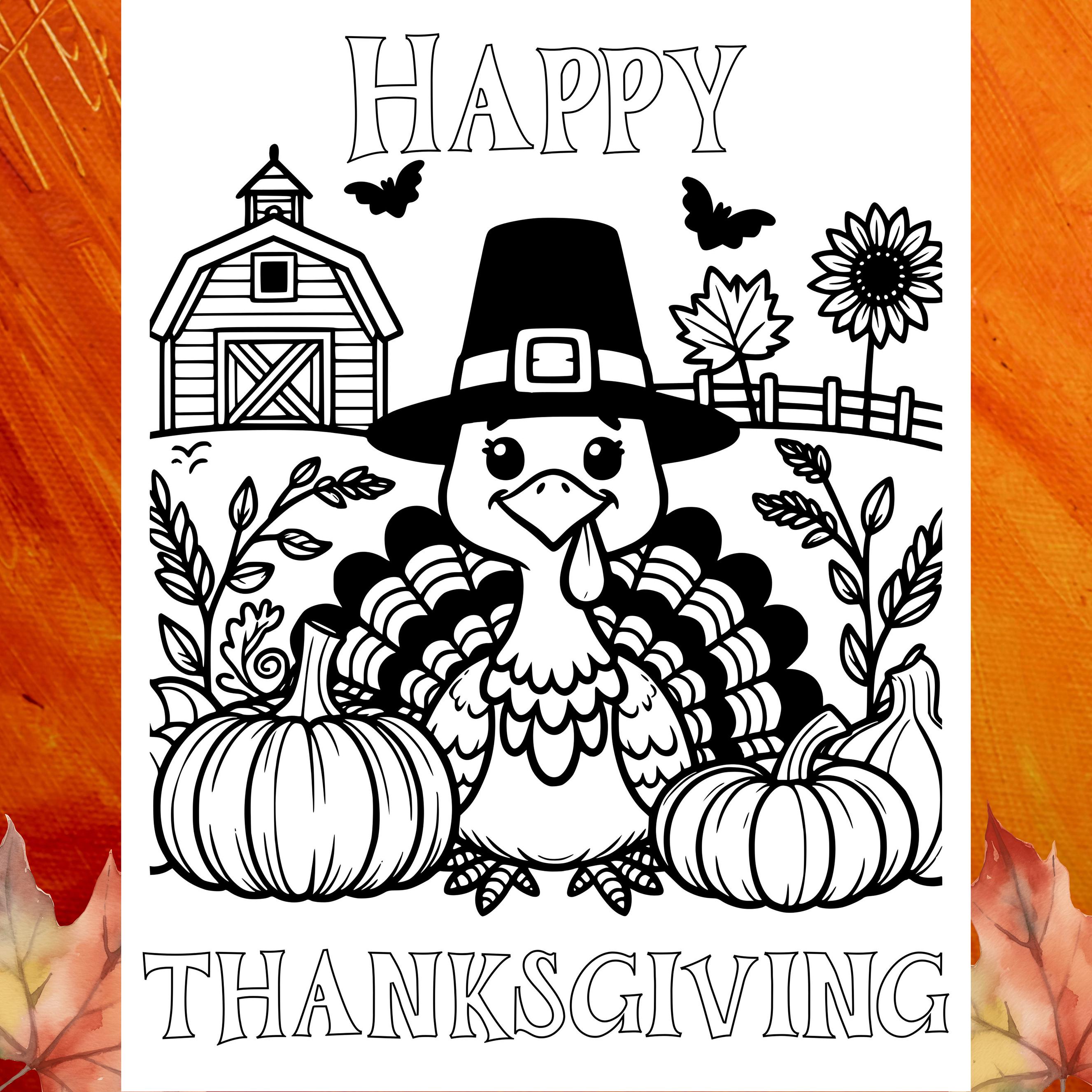 Thanksgiving Coloring Pages for Kids, Thanksgiving Coloring Sheets for ...