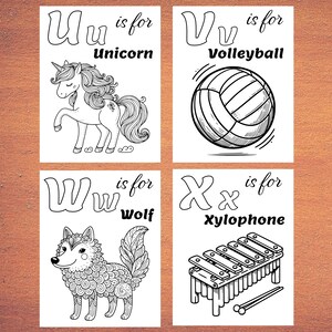 ABC Coloring Book: Alphabet Poster, Preschool Activity (PDF Download ...