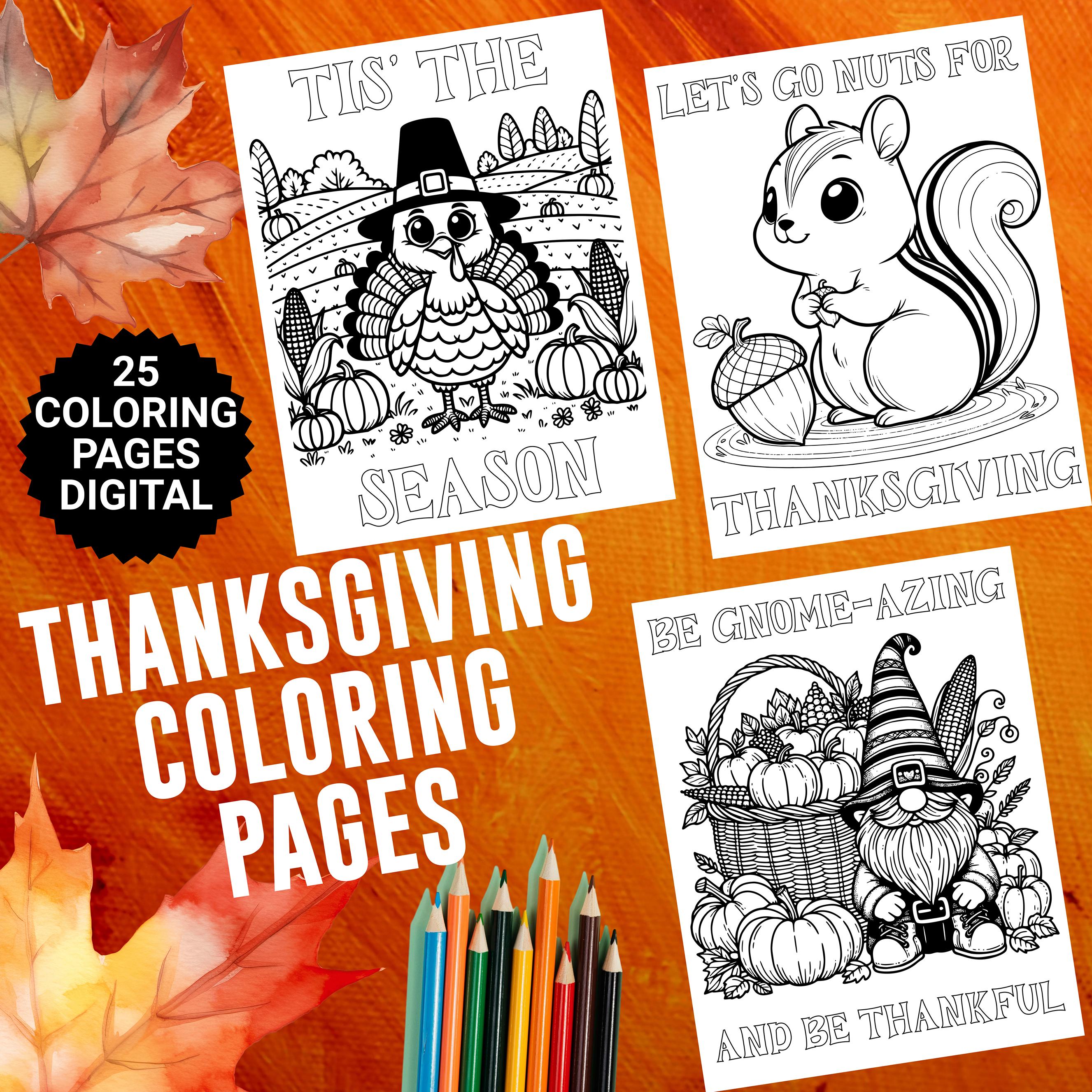 Thanksgiving Coloring Pages for Kids, Thanksgiving Coloring Sheets for ...