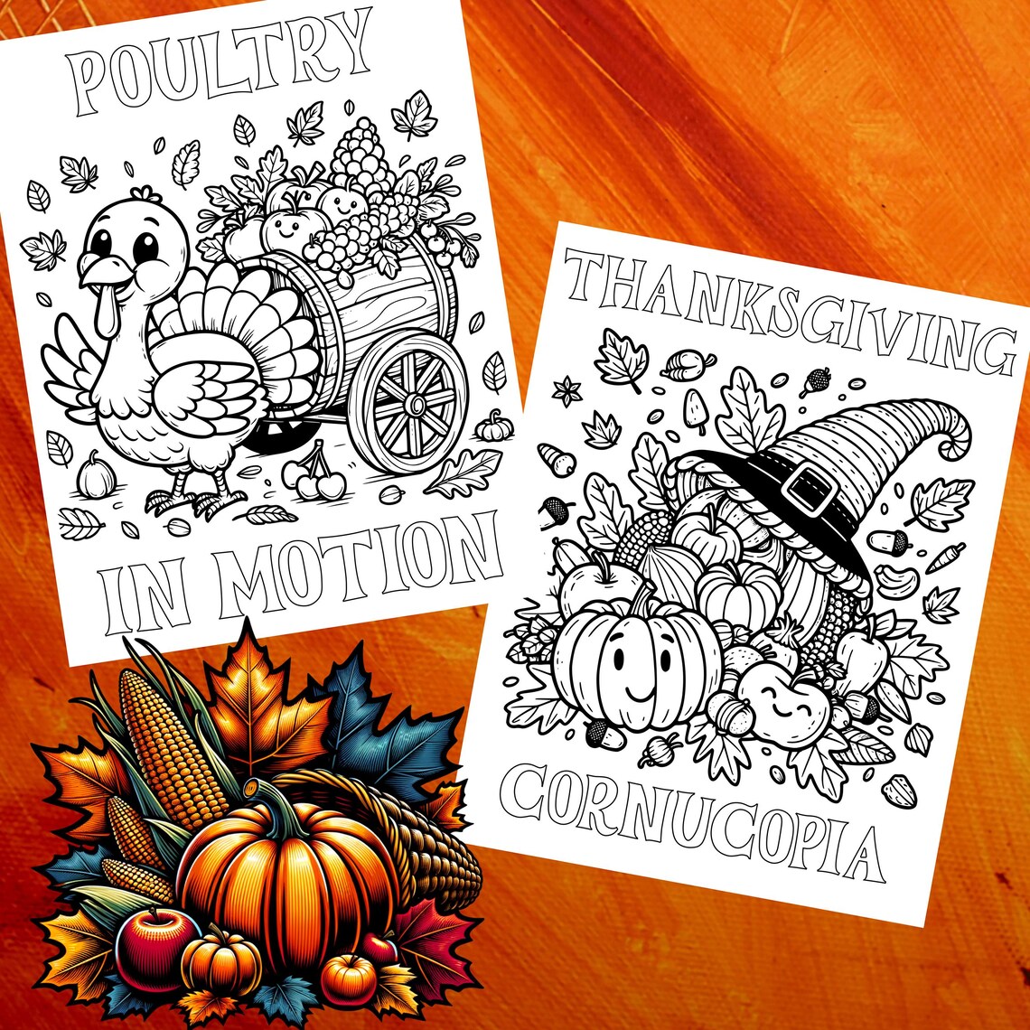 Thanksgiving Coloring Pages for Kids, Thanksgiving Coloring Sheets for ...