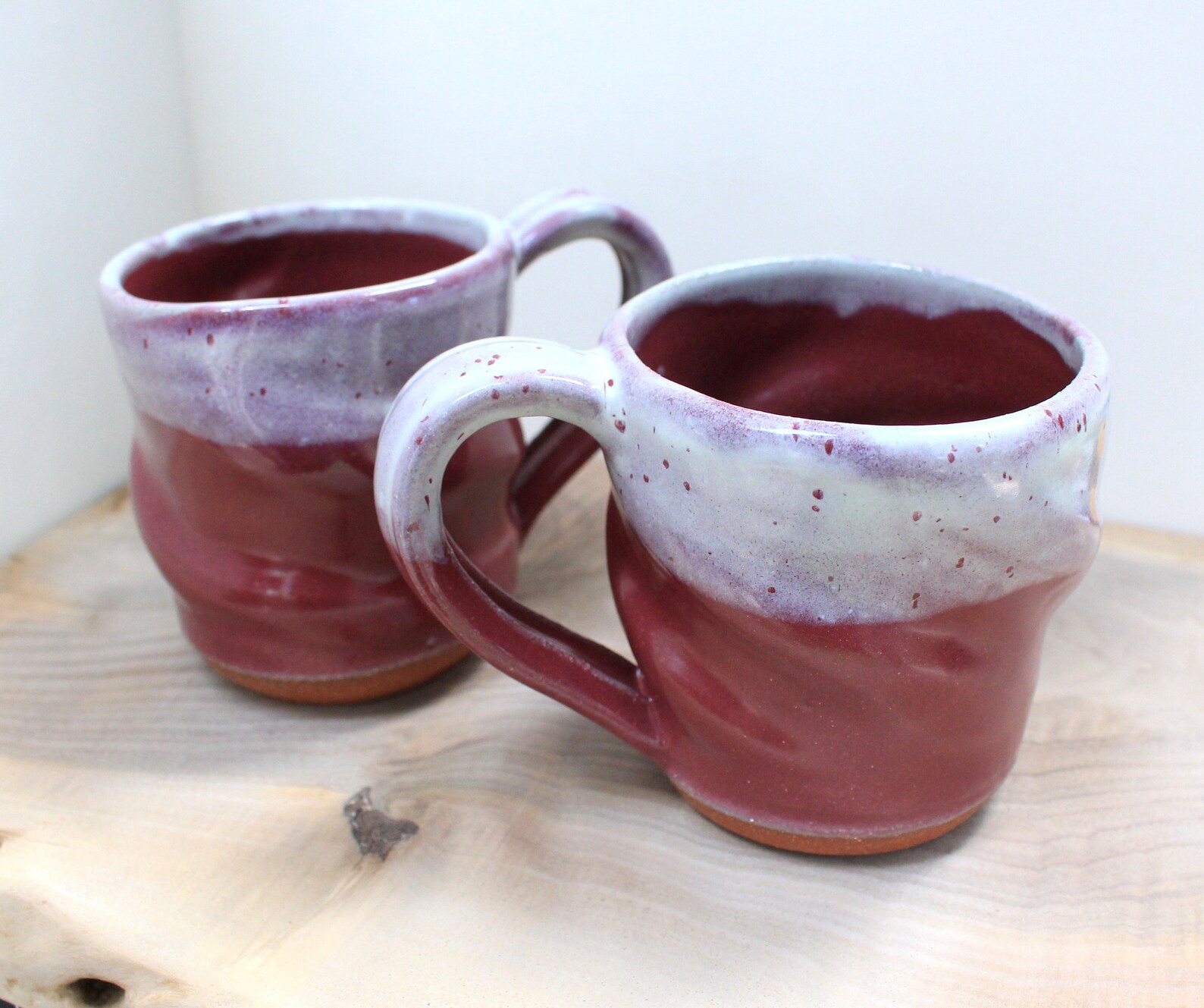 Pair of Twisted Handmade Ceramic Coffee Mugs - Etsy