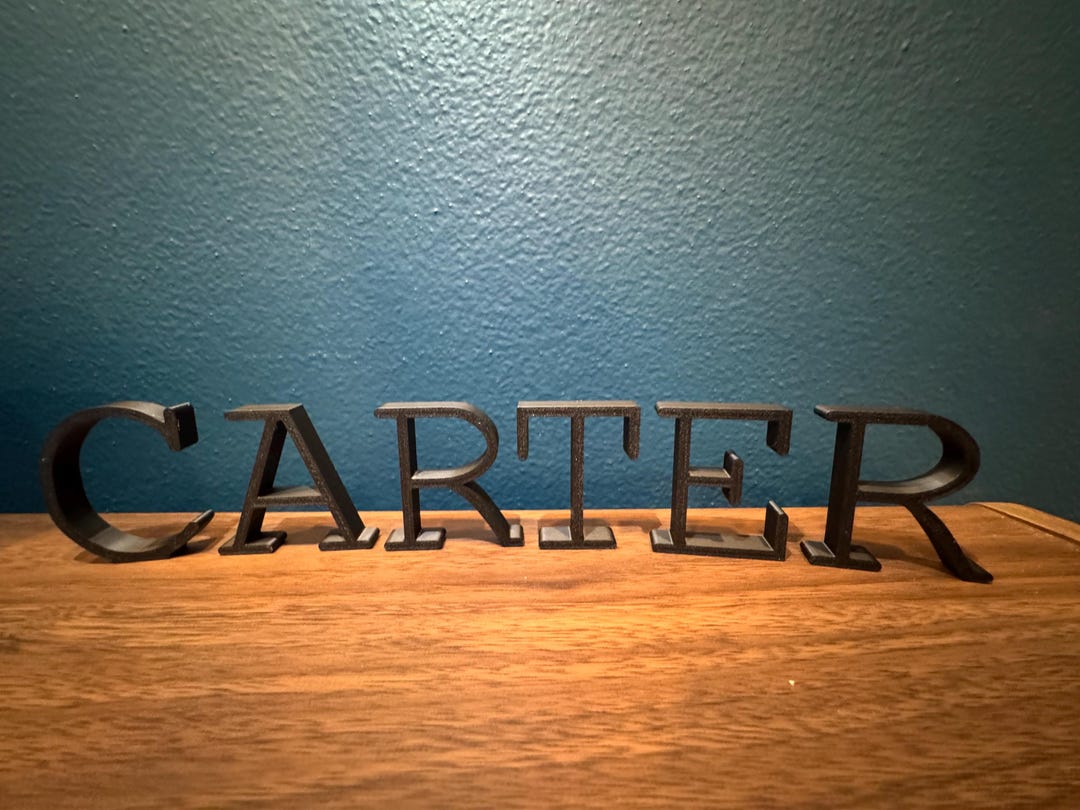 Personalized Custom Letters and Names - 3D Printed Freestanding Letters ...
