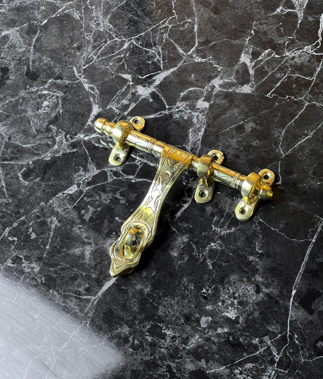 Handmade Brass Moroccan Door Lock – Vintage Sliding Bolt for Entryway ...