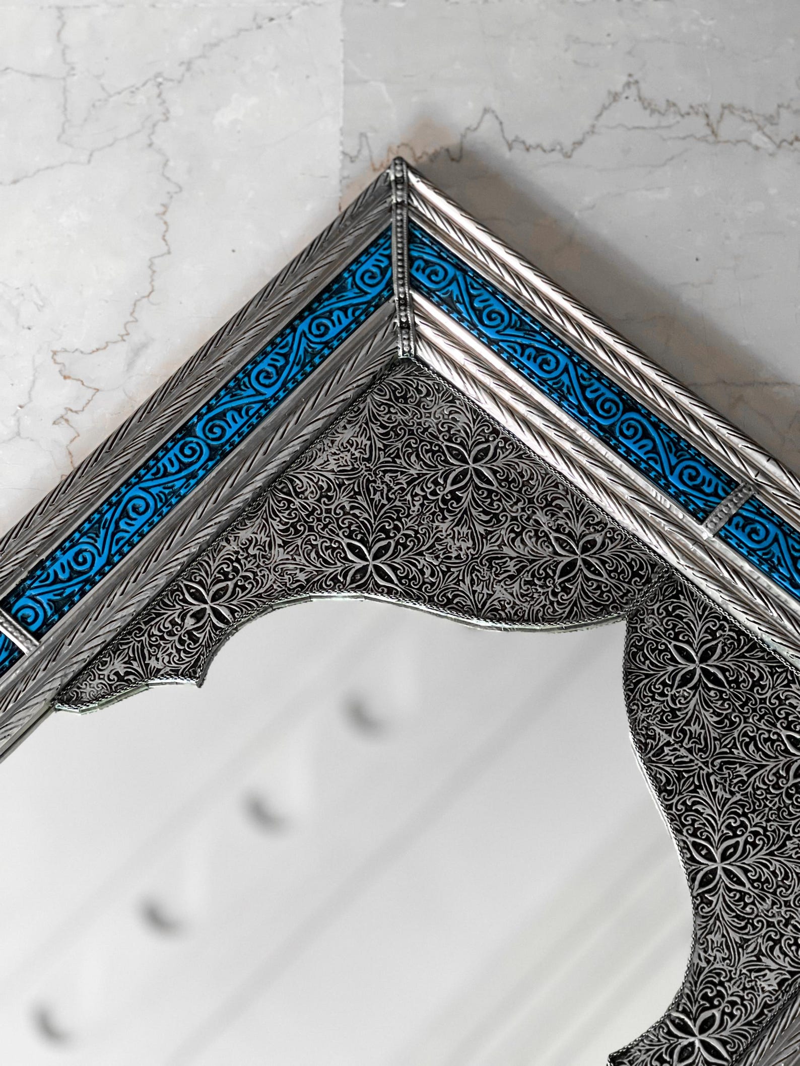 Handmade Arab Style Wall Mirror – Moroccan Arch Mirror for Bathroom ...