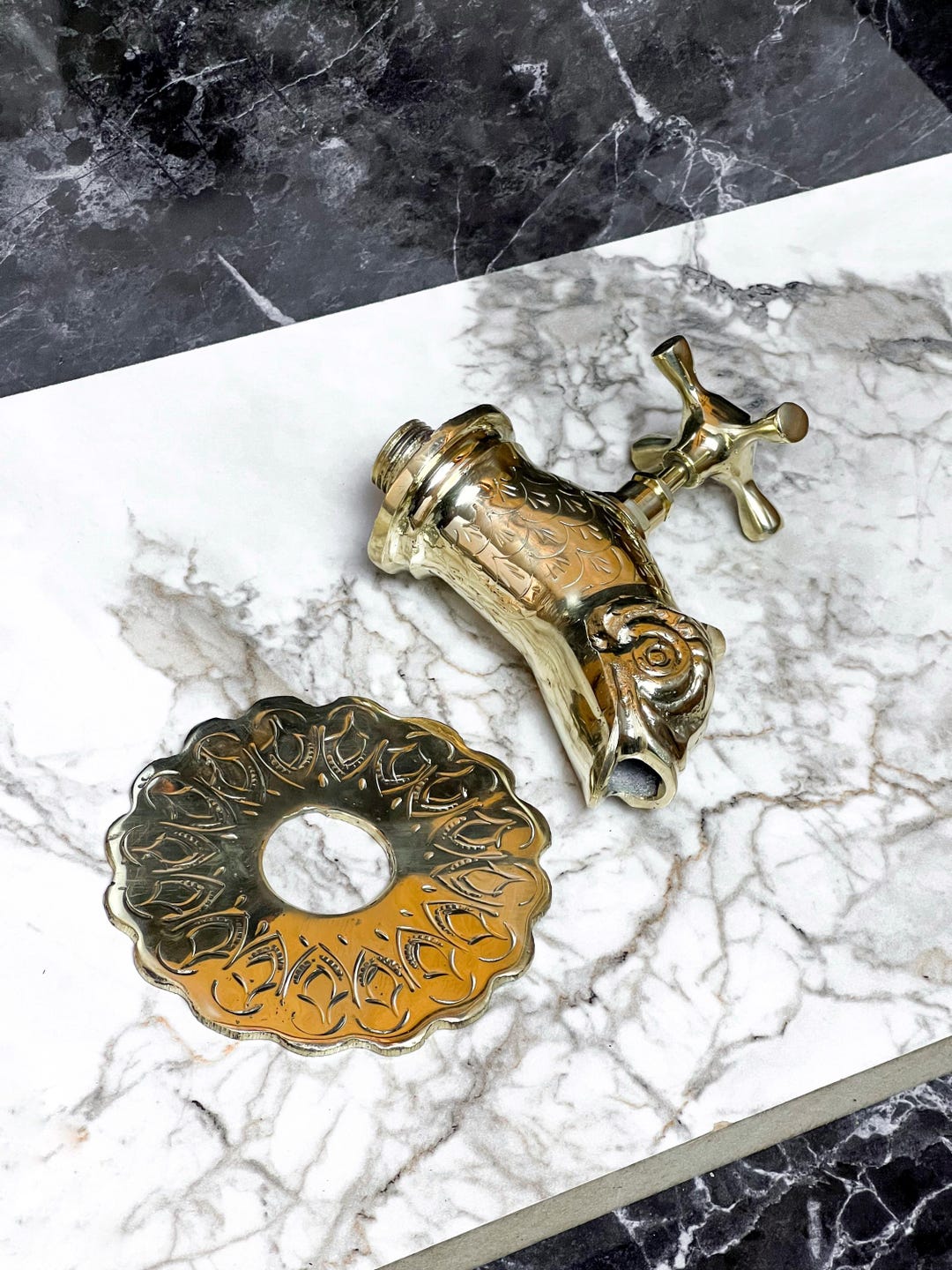 Handmade Antique Brass Fish Faucet: Moroccan Rustic Kitchen Tap - Etsy ...