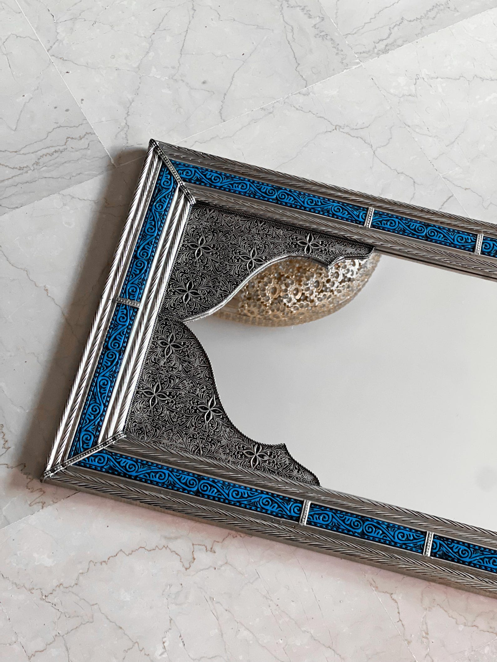 Handmade Arab Style Wall Mirror – Moroccan Arch Mirror for Bathroom ...
