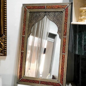 Handmade Arab Style Wall Mirror – Moroccan Arch Mirror for Bathroom ...