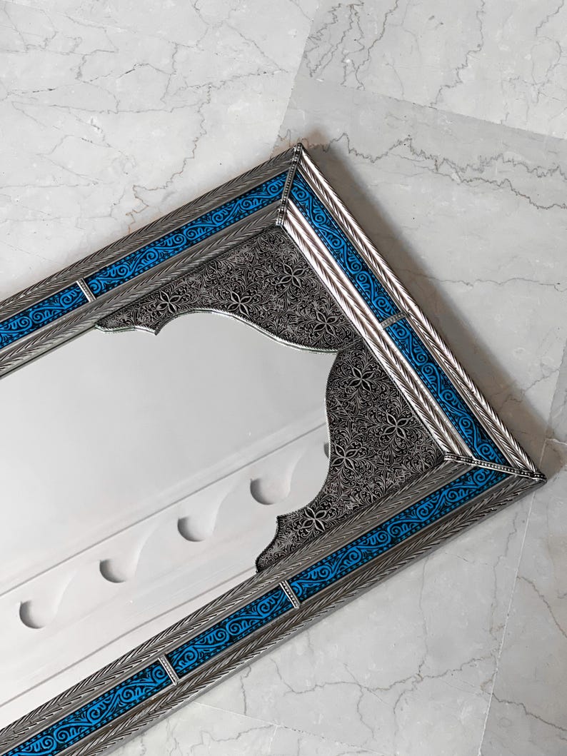 Handmade Arab Style Wall Mirror – Moroccan Arch Mirror for Bathroom ...