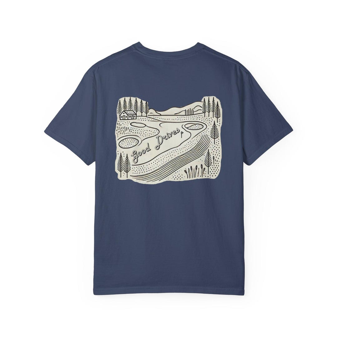 Retro Golf Course Tee - Unique Golf Shirt | Golf Landscape Design ...