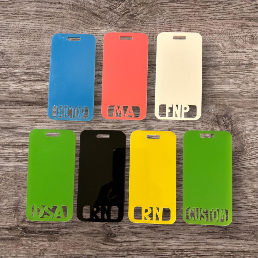 Badge Buddy, Healthcare Worker Badge Tag, Doctor, FNP, RN, Medical ...