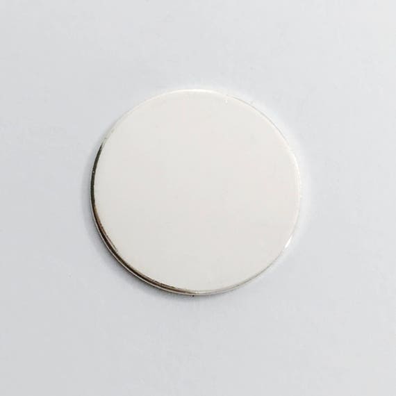 1/2 Inch 18 Gauge Sterling Silver Round Circle Discs Jewelry | Etsy