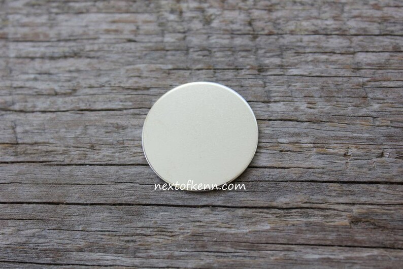 5/8 Inch 18 Gauge Sterling Silver Round Circle Discs Jewelry Stamping ...