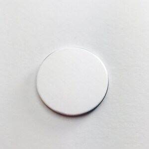 1.25 Inch 20 Gauge Sterling Silver Round Circle Discs Jewelry Stamping ...