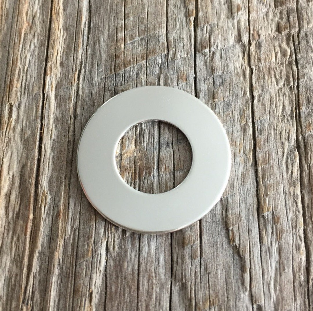 1 X 1/2 - One Inch 20 Gauge Sterling Silver Round Circle Washer Discs ...