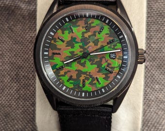 Custom Watch. Hand Painted Dial and Rotor. - Etsy