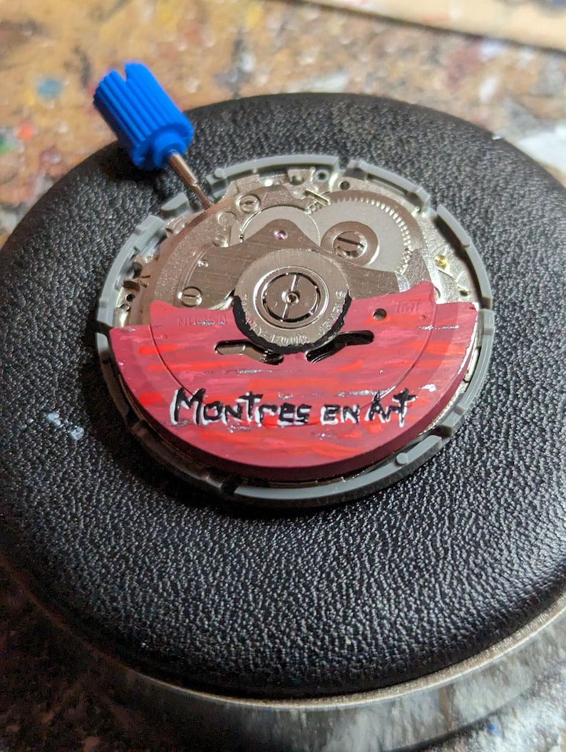 Custom Watch. Hand Painted Dial and Rotor. - Etsy