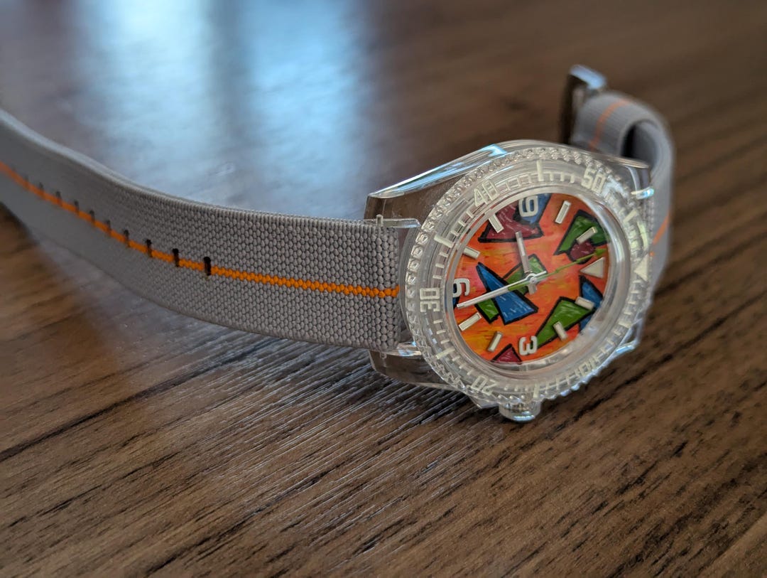Custom Watch With Handpainted Dial and Rotor - Etsy