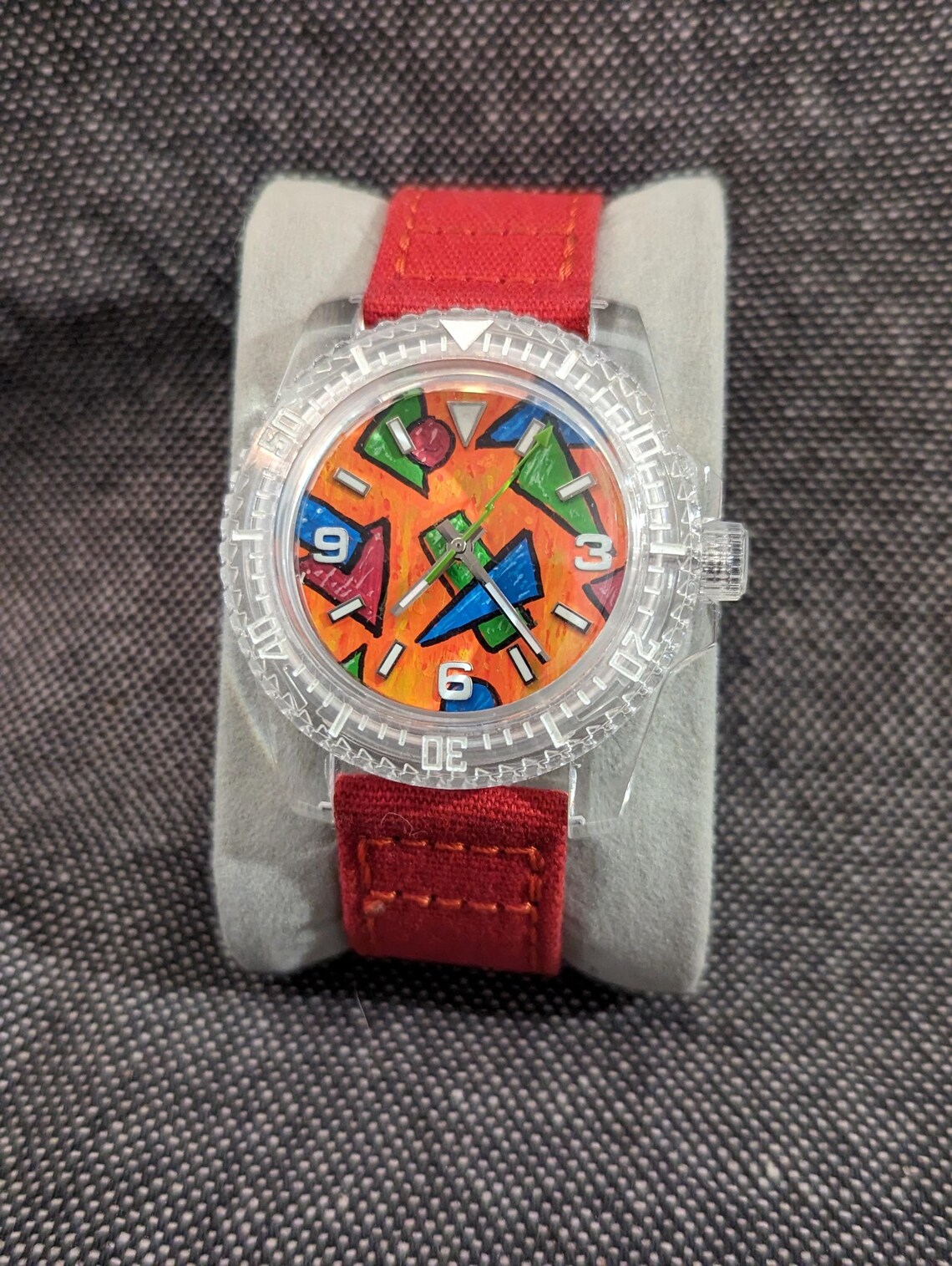 Custom Watch With Handpainted Dial and Rotor - Etsy