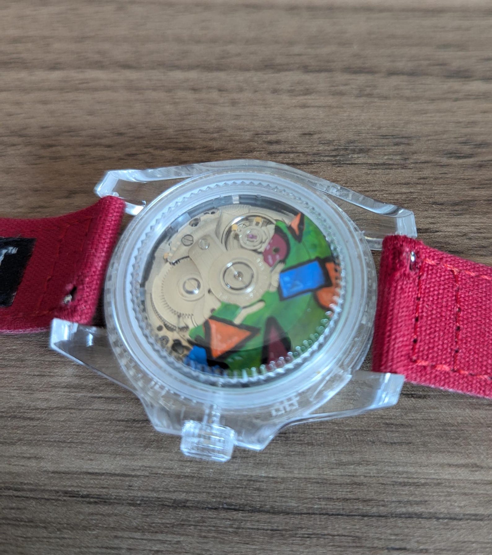 Custom Watch With Handpainted Dial and Rotor - Etsy