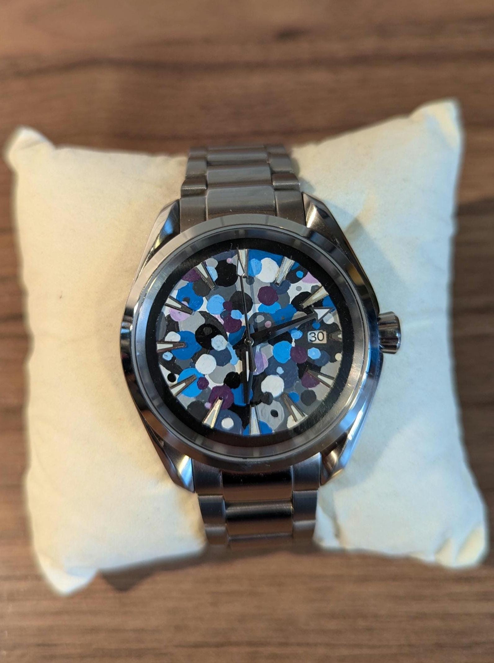 Custom Watch. Hand Painted Dial and Rotor - Etsy