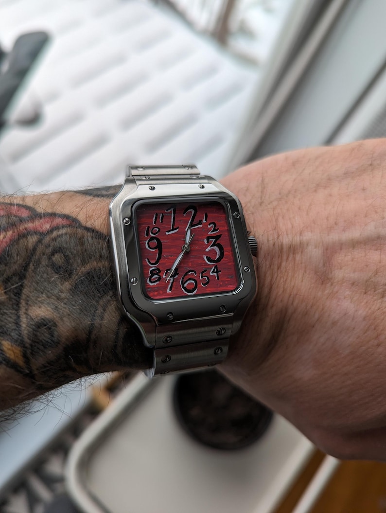 Custom Watch. Hand Painted Dial and Rotor. - Etsy