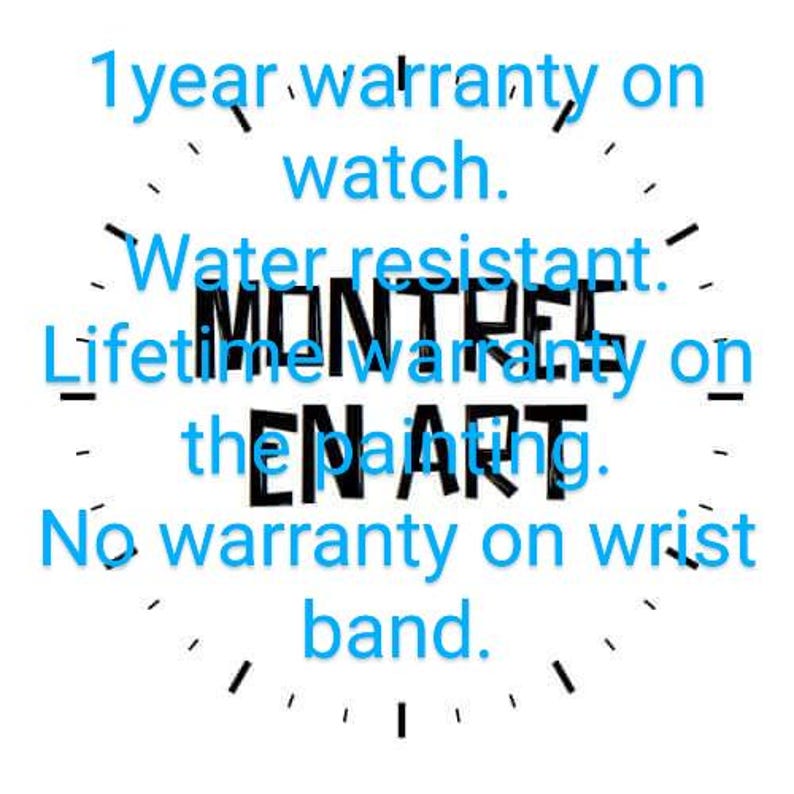 Custom Watch. Hand Painted Dial and Rotor - Etsy