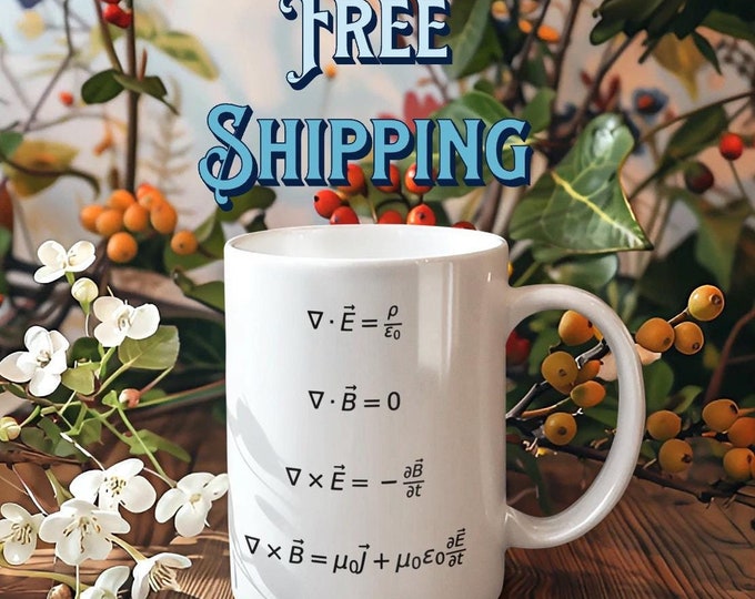 15oz Maxwell's Equations Mug, Electrical Engineer Mug, Physics Teacher ...