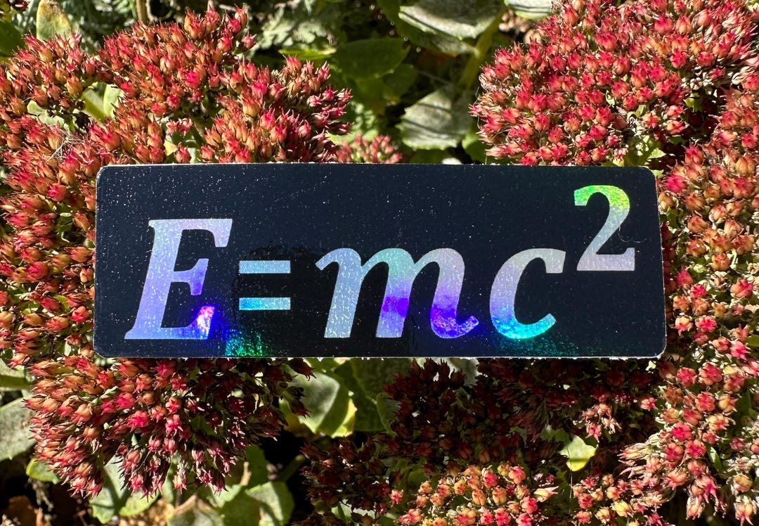 Einstein's Equations Sticker, Math Equation Sticker, Physics Teacher ...