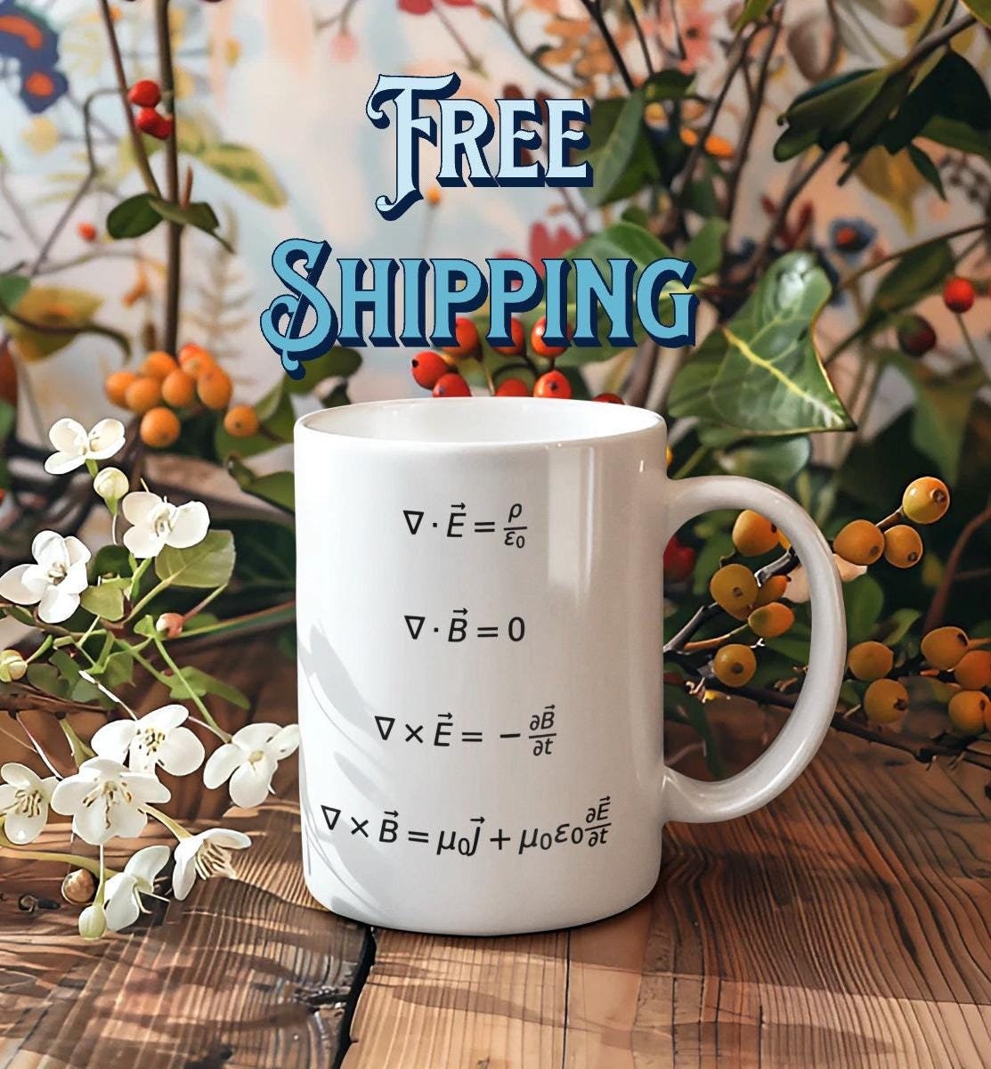 15oz Maxwell's Equations Mug, Electrical Engineer Mug, Physics Teacher ...