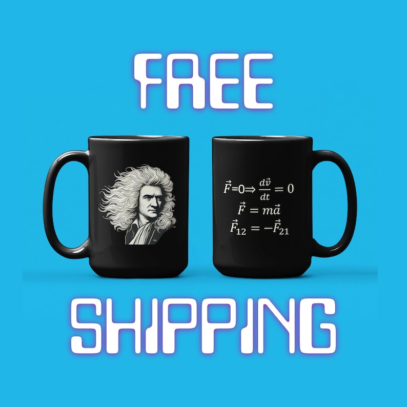 Isaac Newton Mug, Isaac Newton, Principles of Physics, Principles of ...