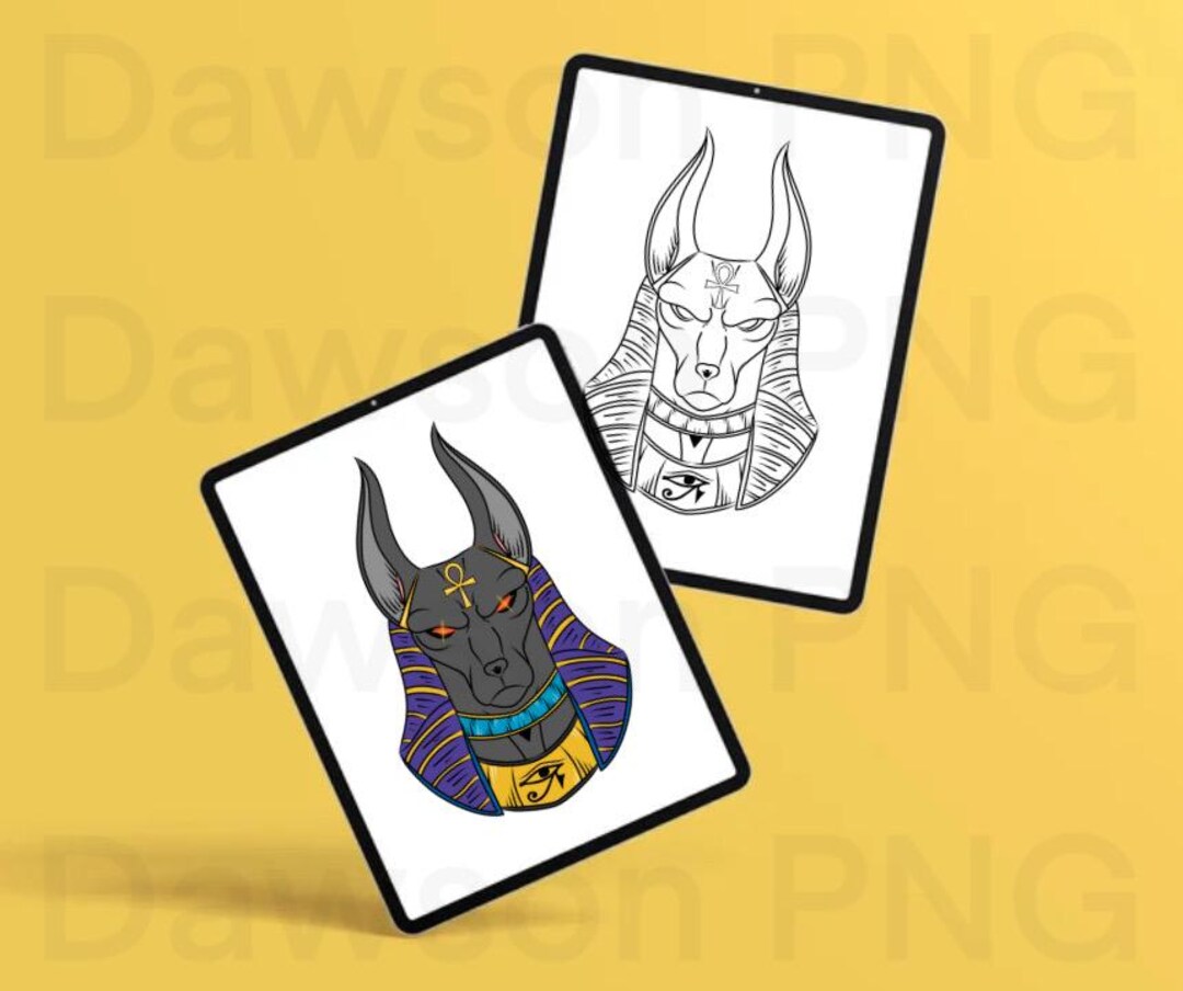 Anubis PNG Colour and Black and White Included - Etsy