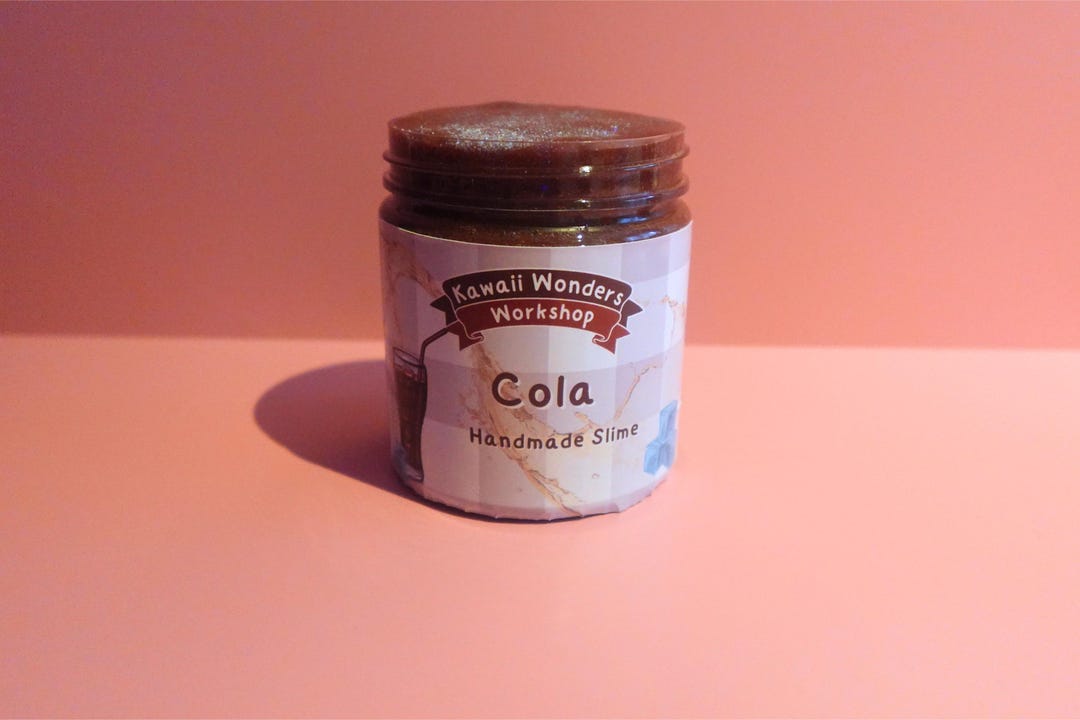 6oz Cola Slime - Gloss Handmade Slime With Charm, Perfect Sensory Gift ...