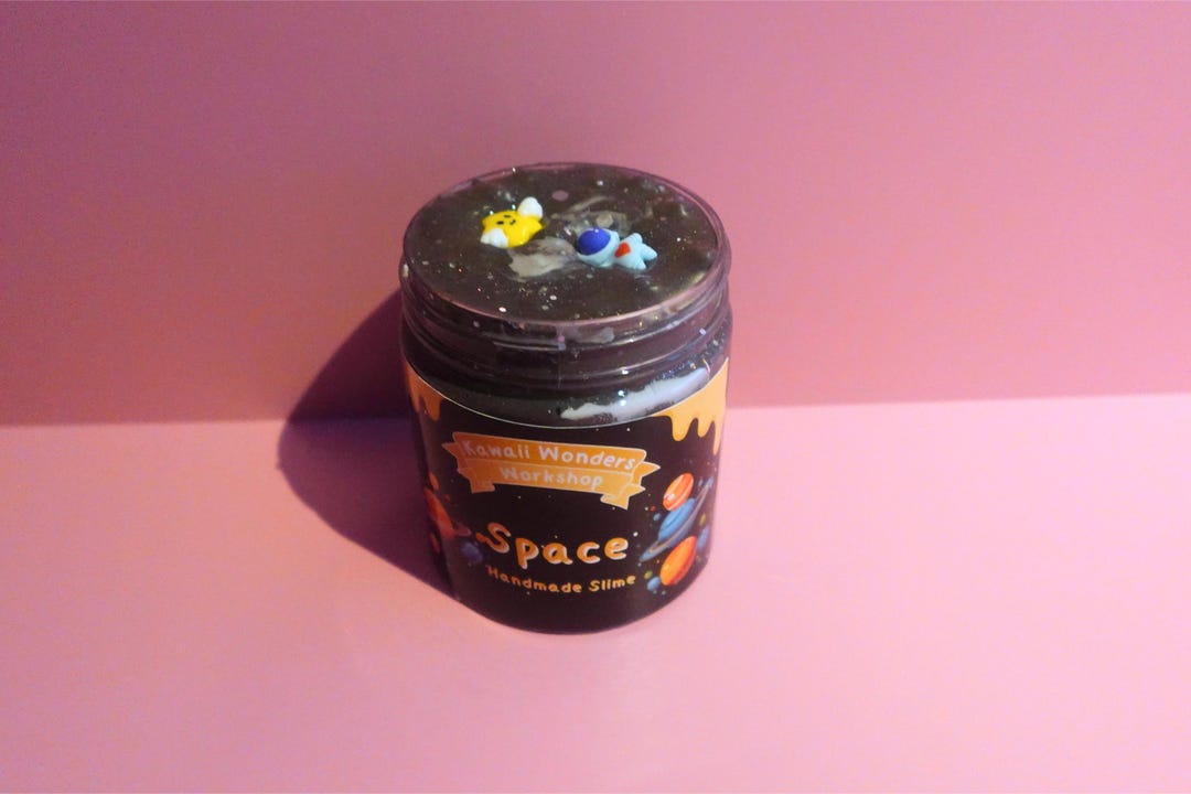 6oz Space Slime - Gloss Handmade Slime With Charm, Perfect Sensory Gift ...