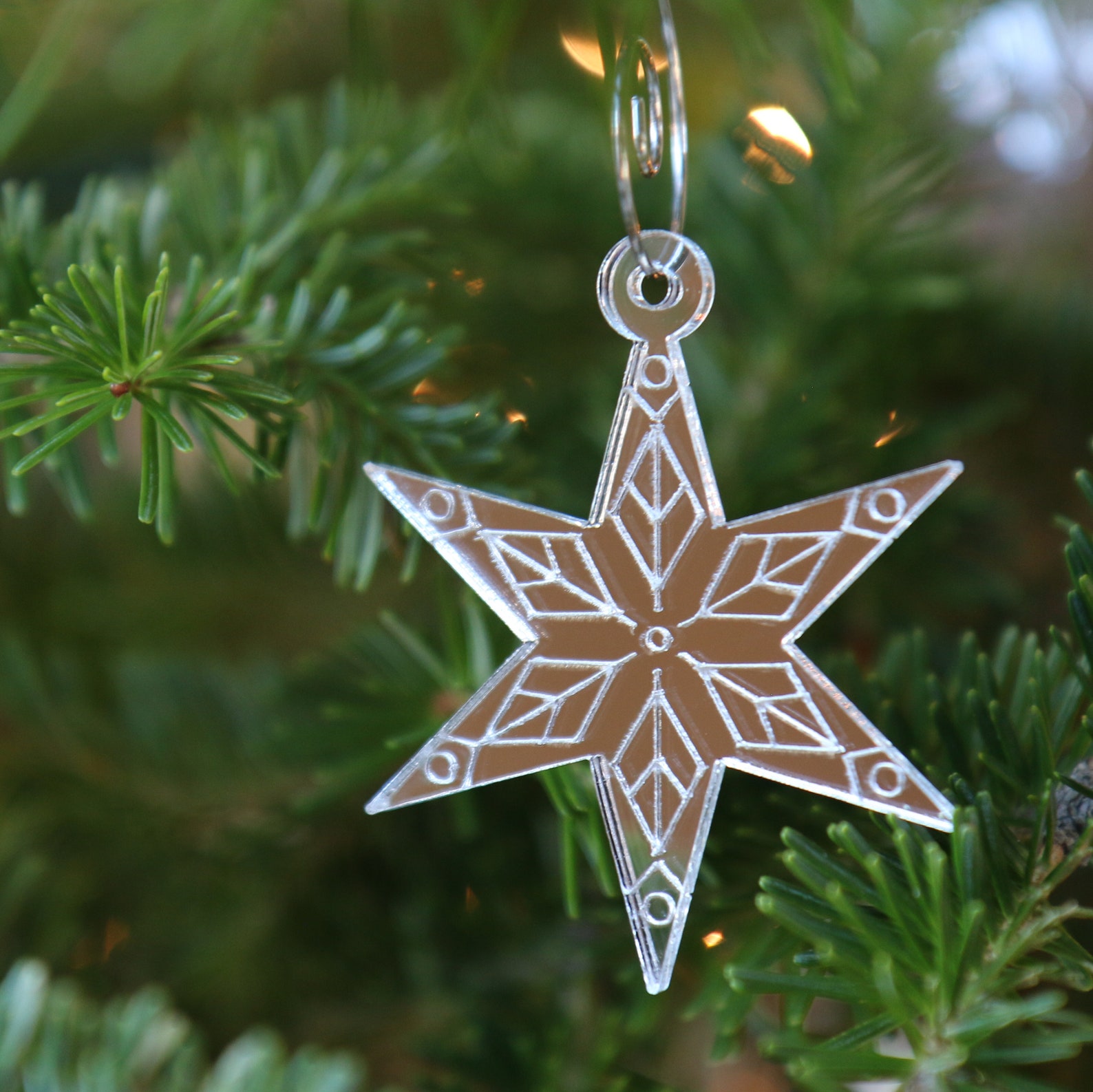 Mini Star Snowflake Ornaments Set of 4 Christmas Ornaments - Etsy