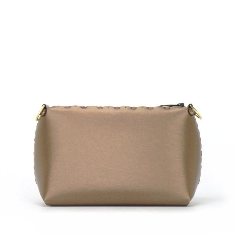 Mocha Small Crossbody Bag Personalized Handbag Tan Vegan | Etsy