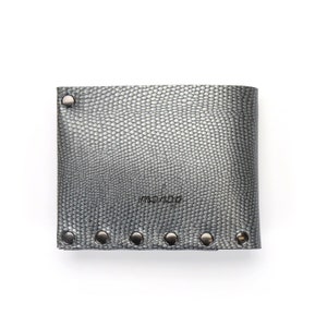 Pewter Folding Wallet | Dark Silver Wallet | Bi-fold | Card Holder ...
